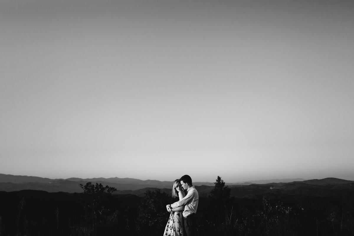 Emily & Brian Engaged: Sassafras Mountain - Angela Zion