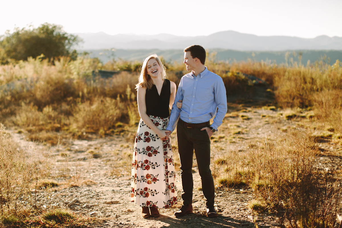 Emily & Brian Engaged: Sassafras Mountain - Angela Zion