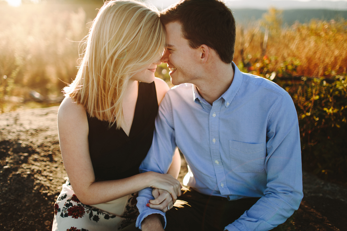 Emily & Brian Engaged: Sassafras Mountain - Angela Zion